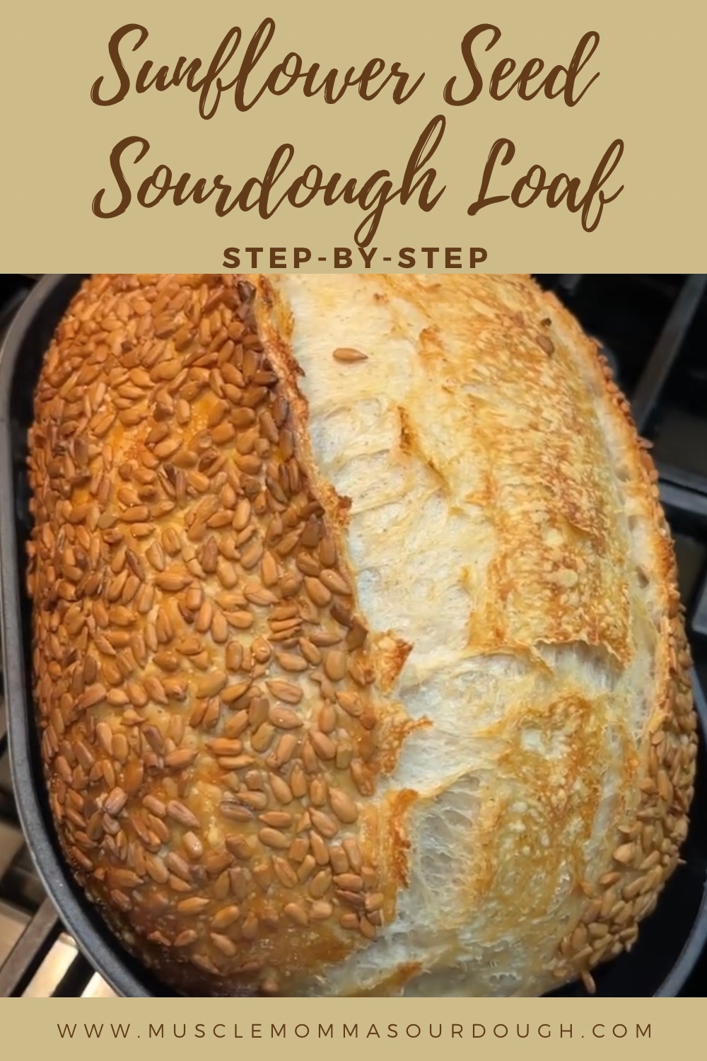 Sunflower Seed Sourdough Loaf - Muscle Momma Sourdough